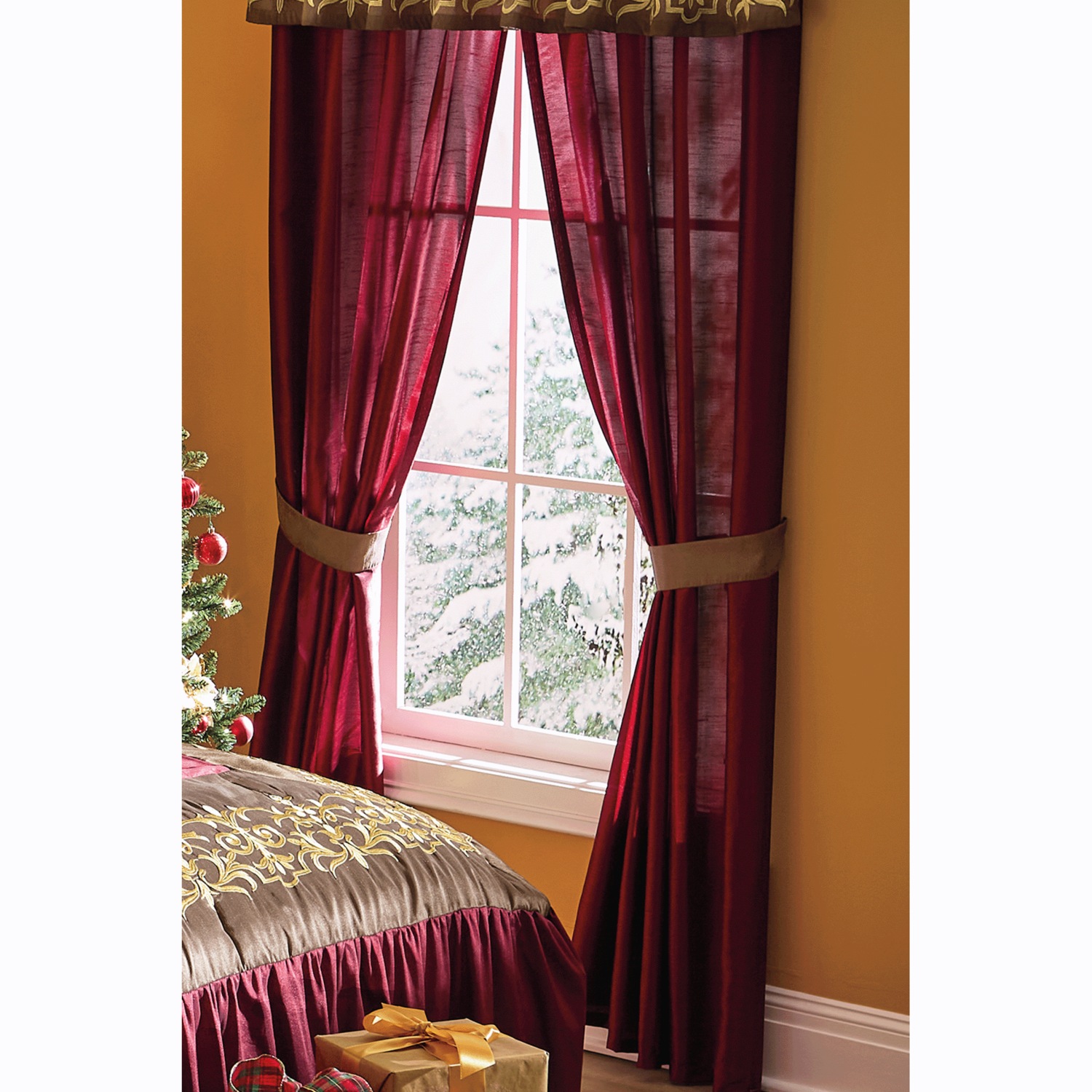 Kingston Embroidered Window Treatments | Midnight Velvet