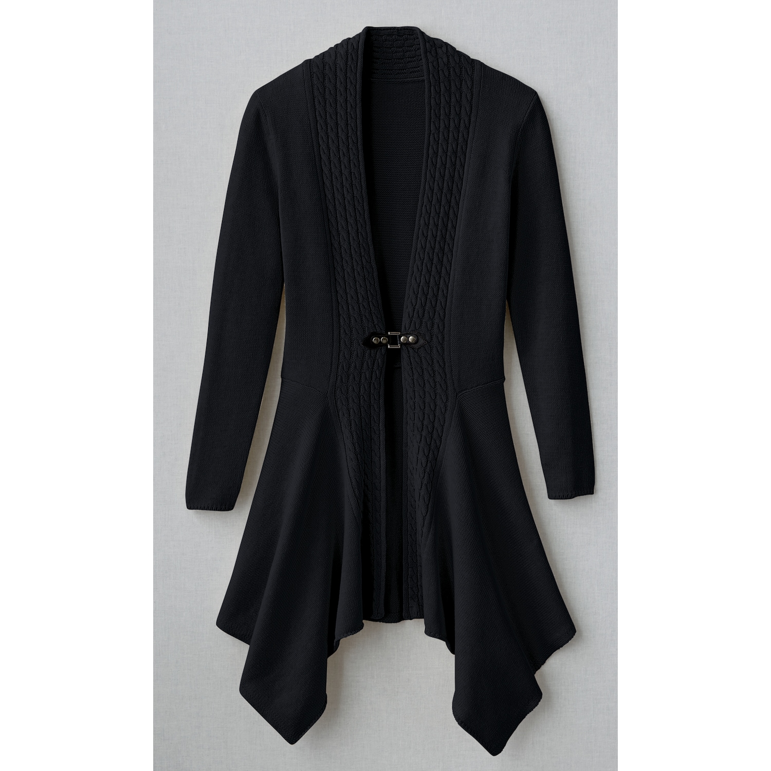 Cable Buckle Cardigan | Midnight Velvet