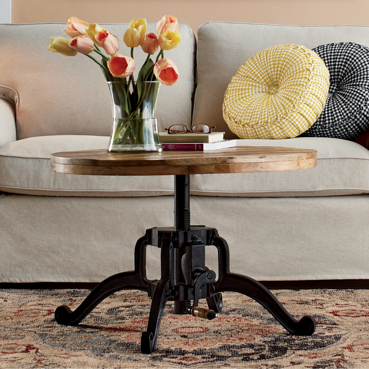Crank Coffee Table | Midnight Velvet