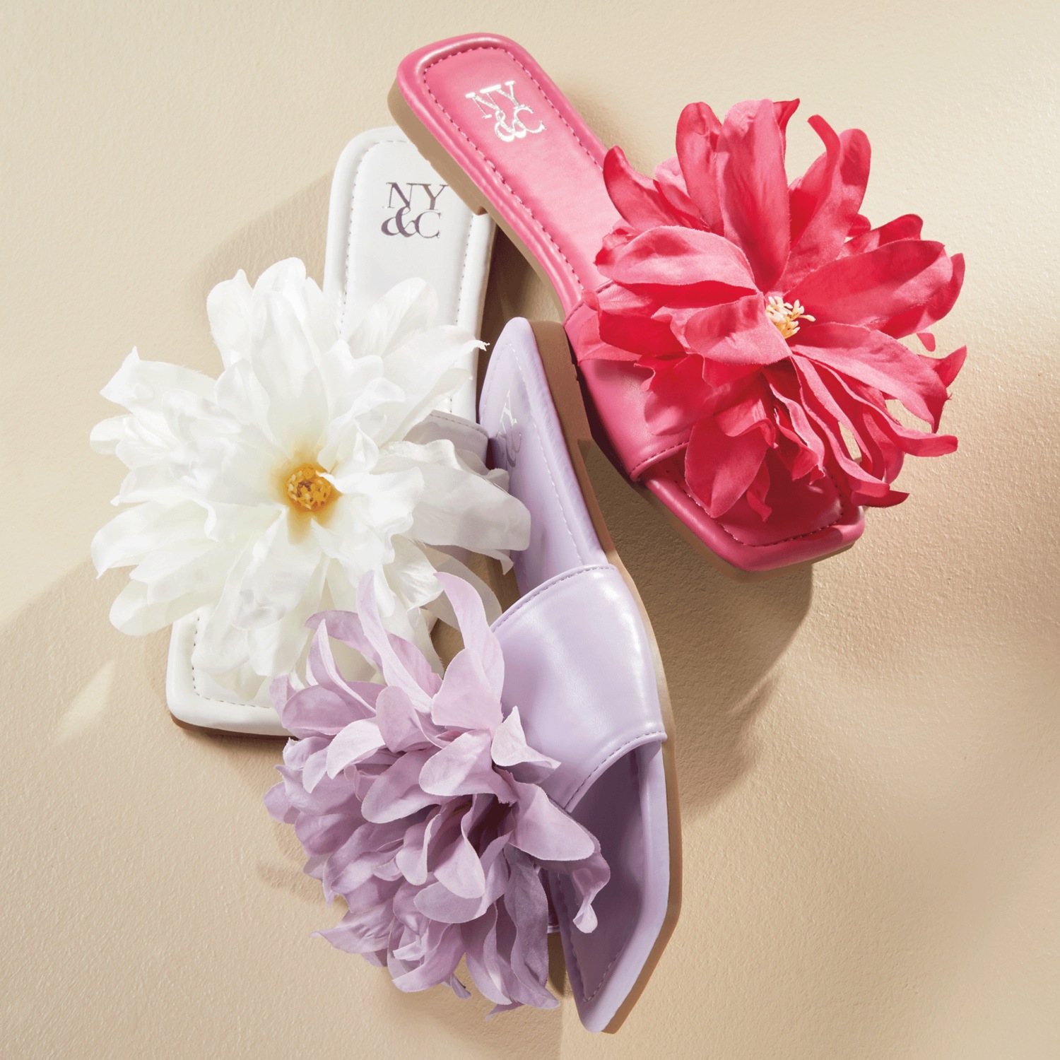 Big Flower Slide | Midnight Velvet