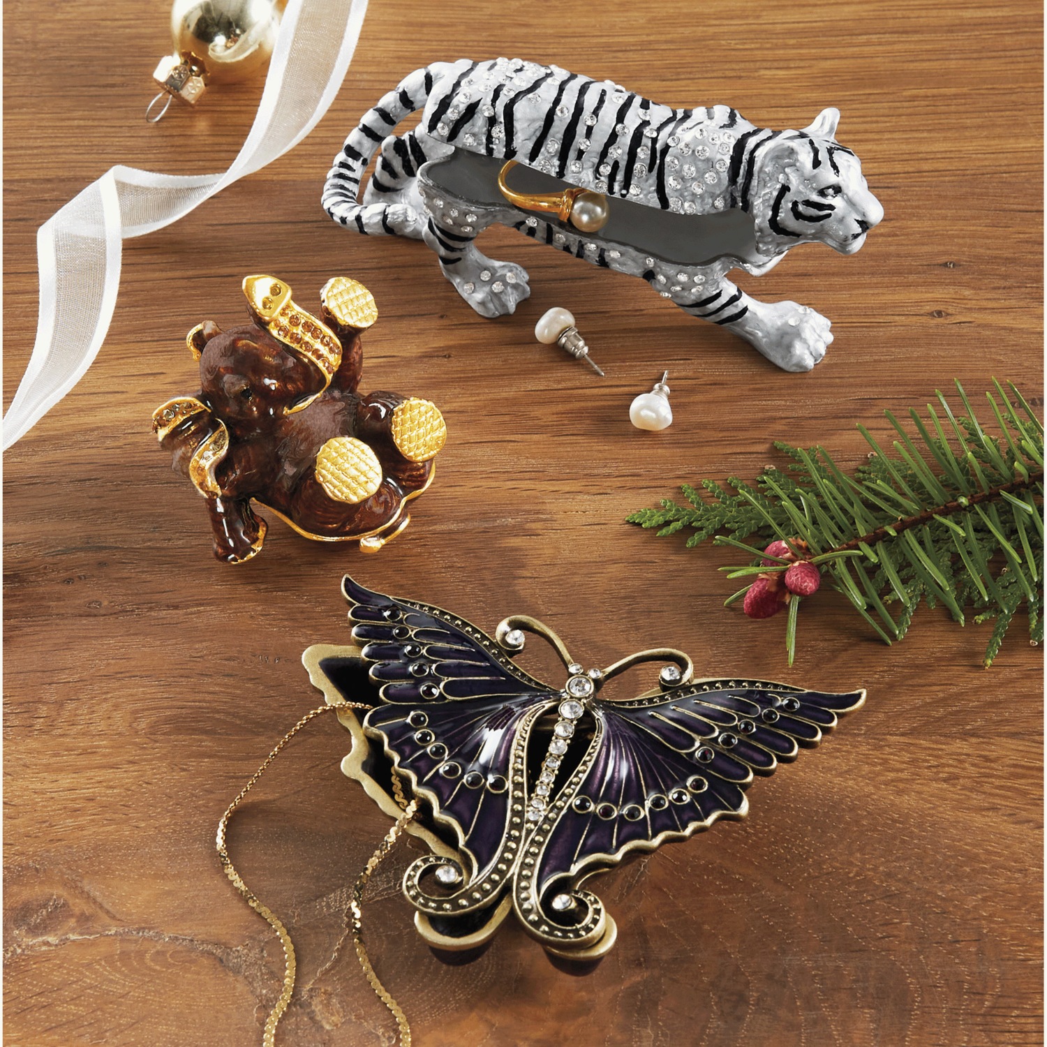 Animal Trinket Box | Midnight Velvet