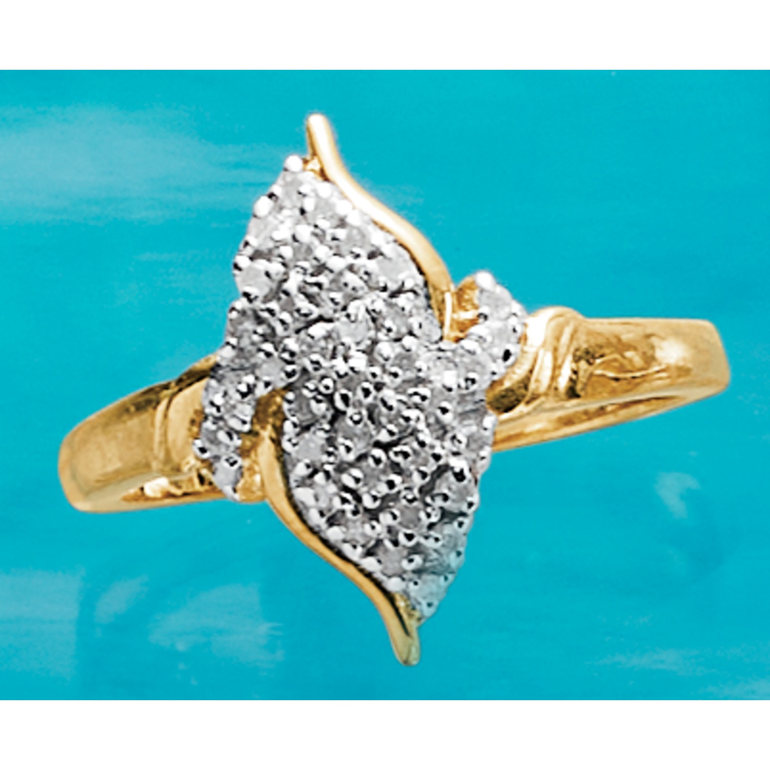 Diamond Waterfall Ring | Midnight Velvet