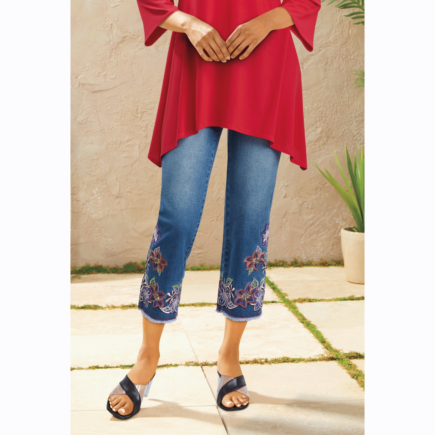 Felicity Flower Jean | Midnight Velvet