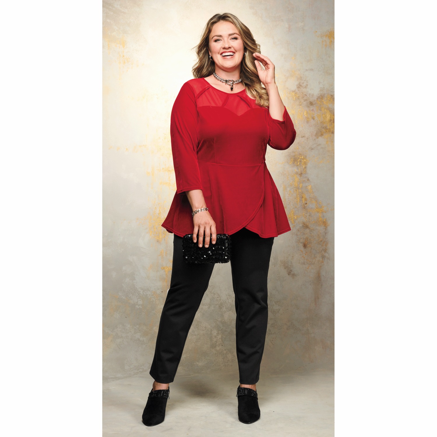 Alix Top | Midnight Velvet