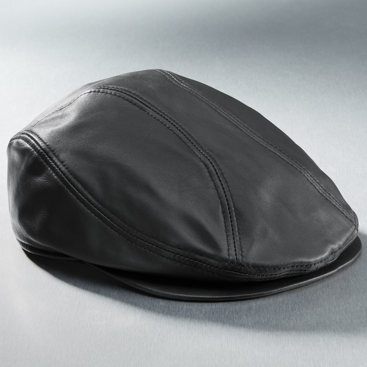 Leather Driving Cap | Midnight Velvet