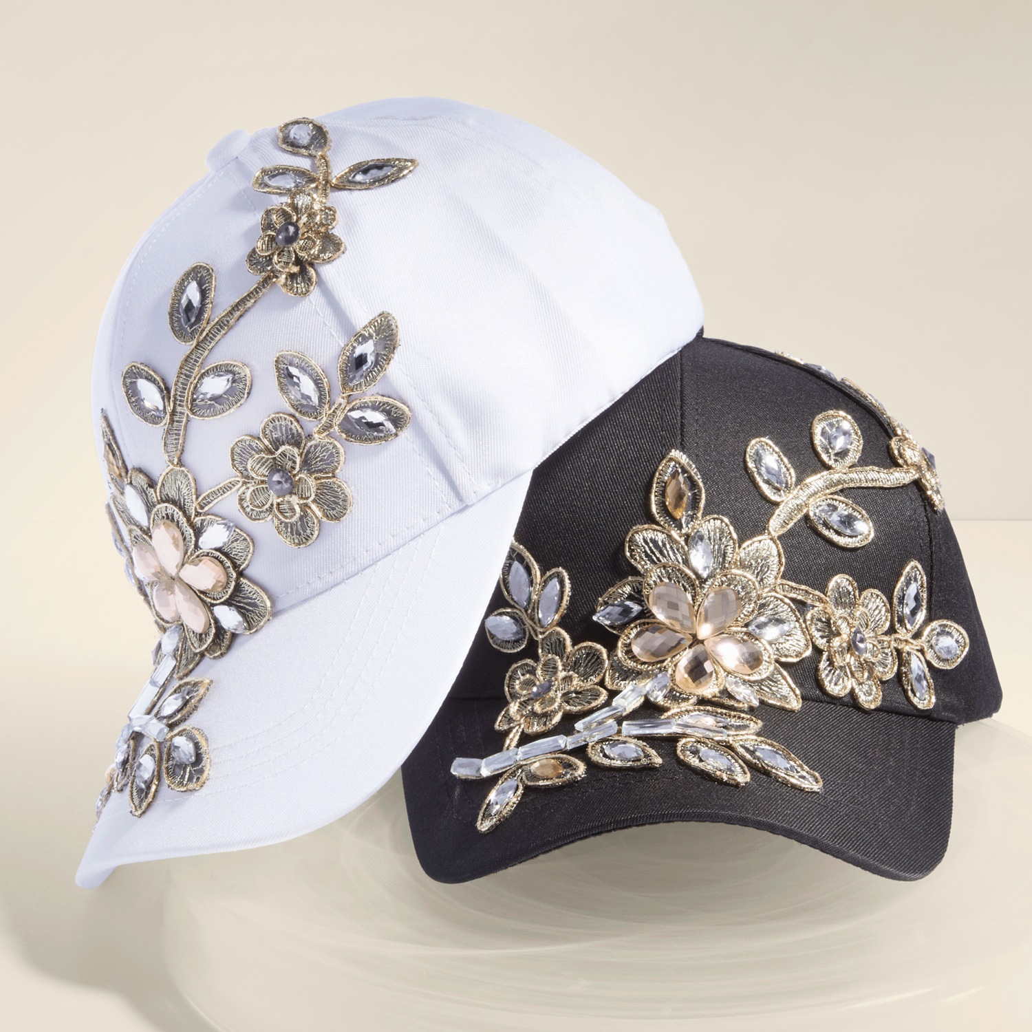 Embellished Baseball Cap | Midnight Velvet