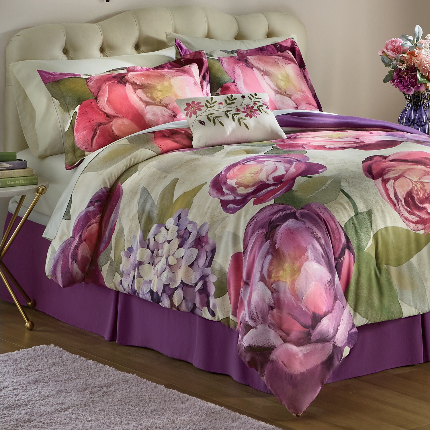Spring Bouquet Comforter Set | Midnight Velvet