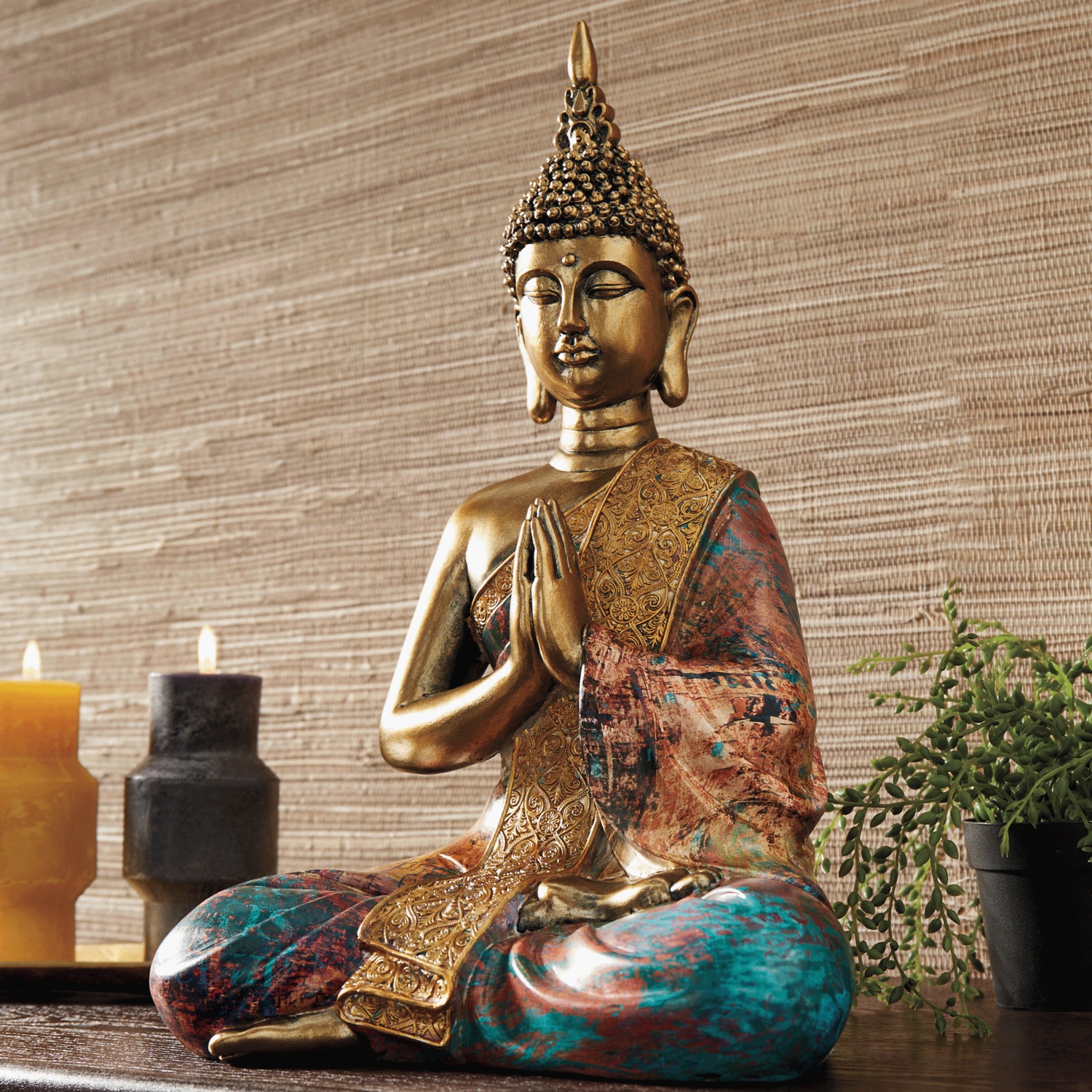 Colorful Buddha Statue | Midnight Velvet