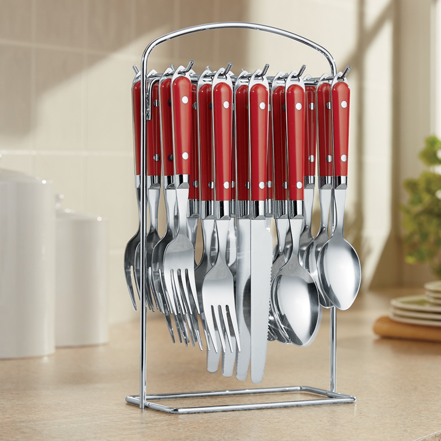 20-Piece Hanging Flatware Set | Midnight Velvet