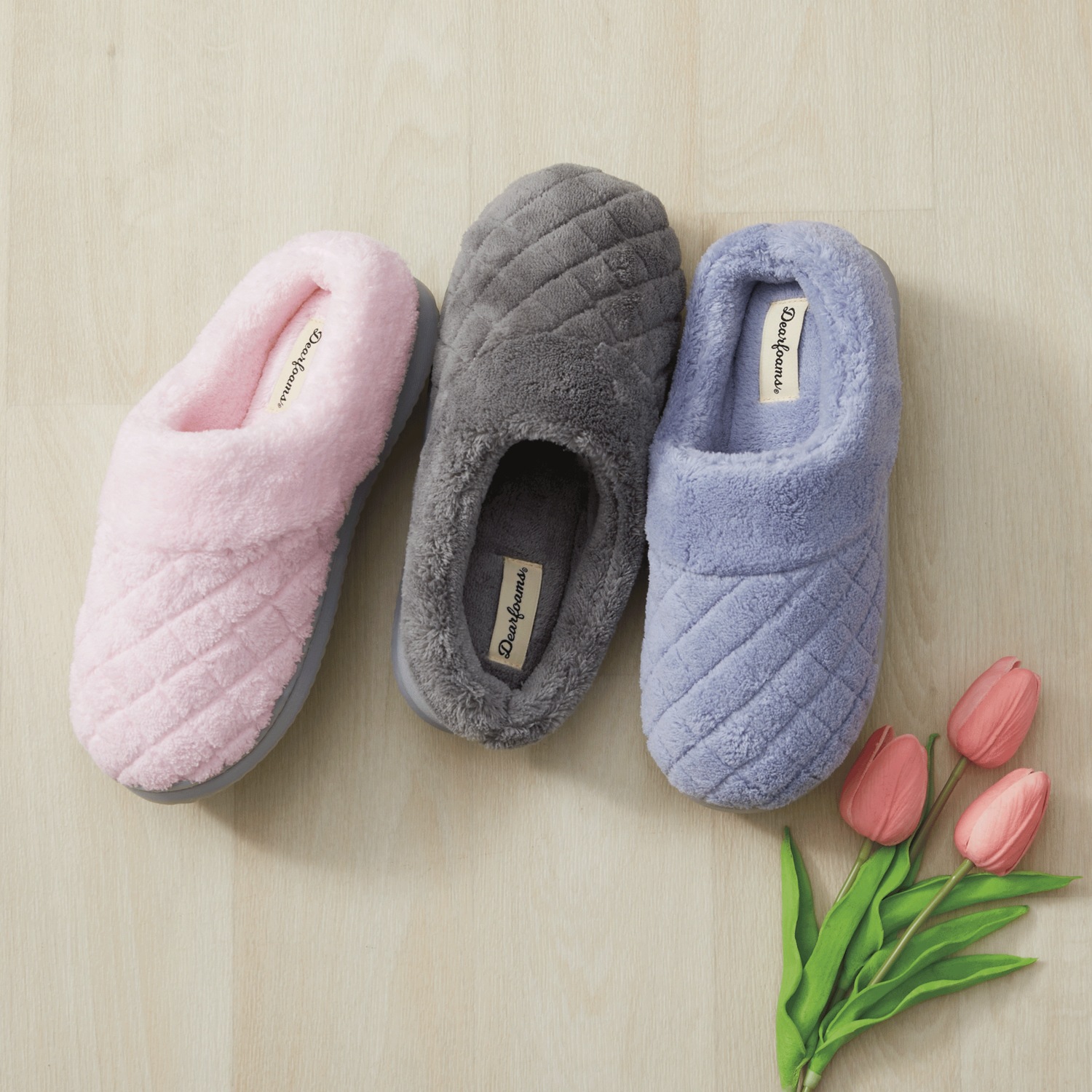 Dearfoams Libby Quilted Terry Clog | Midnight Velvet