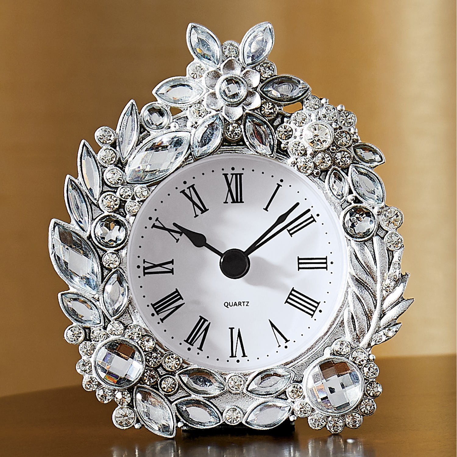 Glam Table Clock | Midnight Velvet