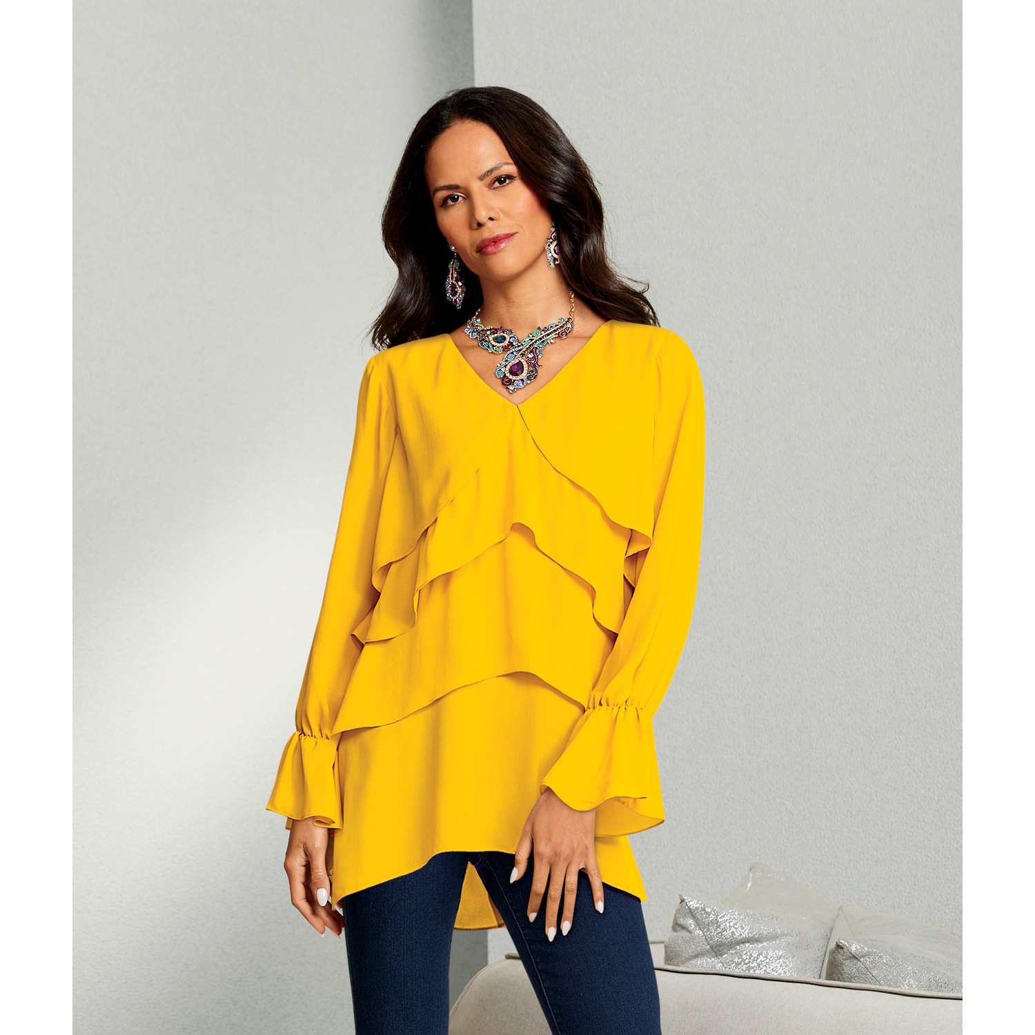 Louise Layered Tunic | Midnight Velvet