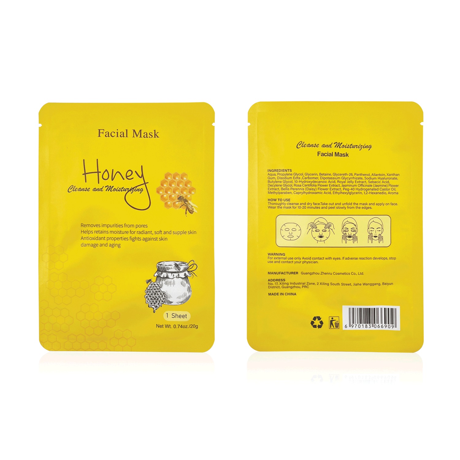 6-Pack of Facial Sheet Masks | Midnight Velvet