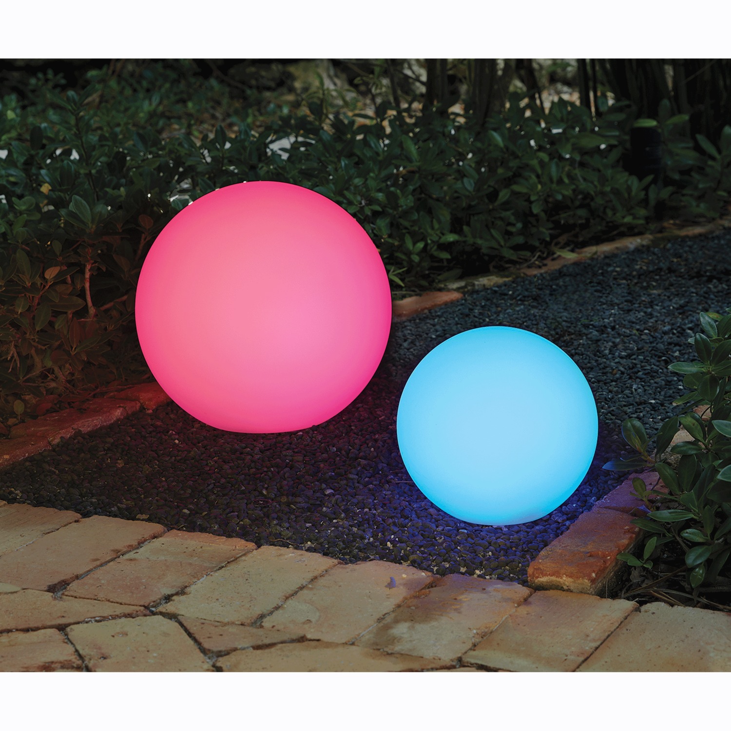 Set of 2 Color-Changing Solar Orbs | Midnight Velvet