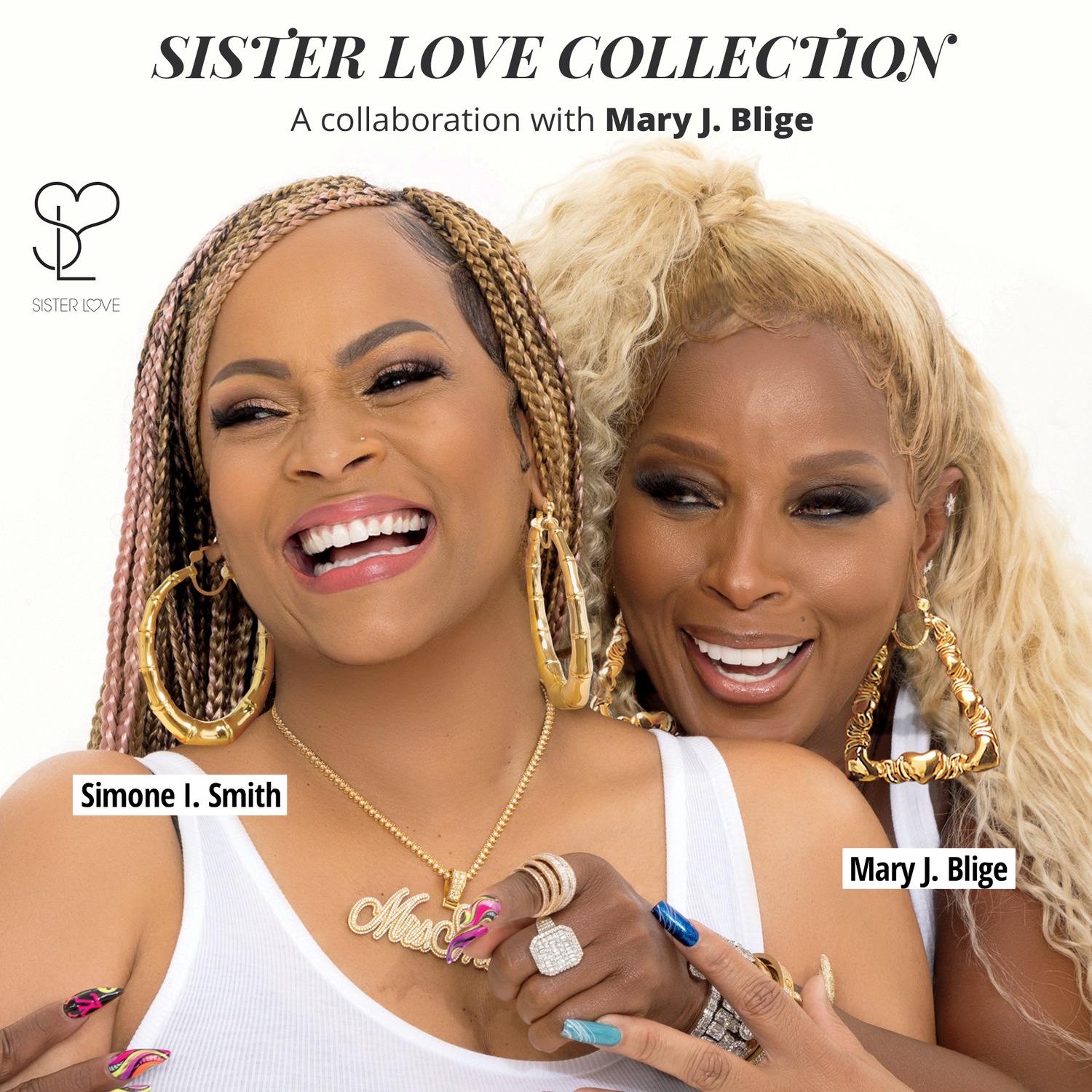 Sister Love Extra-Large Cleopatra Hoops | Midnight Velvet