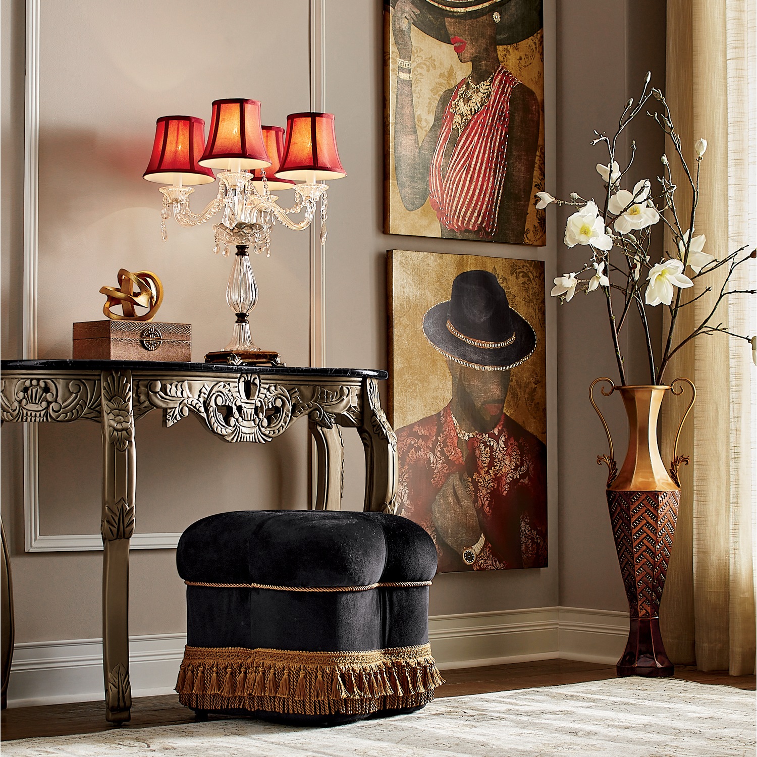 Chandelier Table Lamp | Midnight Velvet
