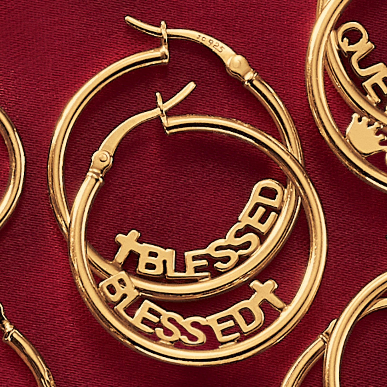 Word/Symbol Hoops | Midnight Velvet