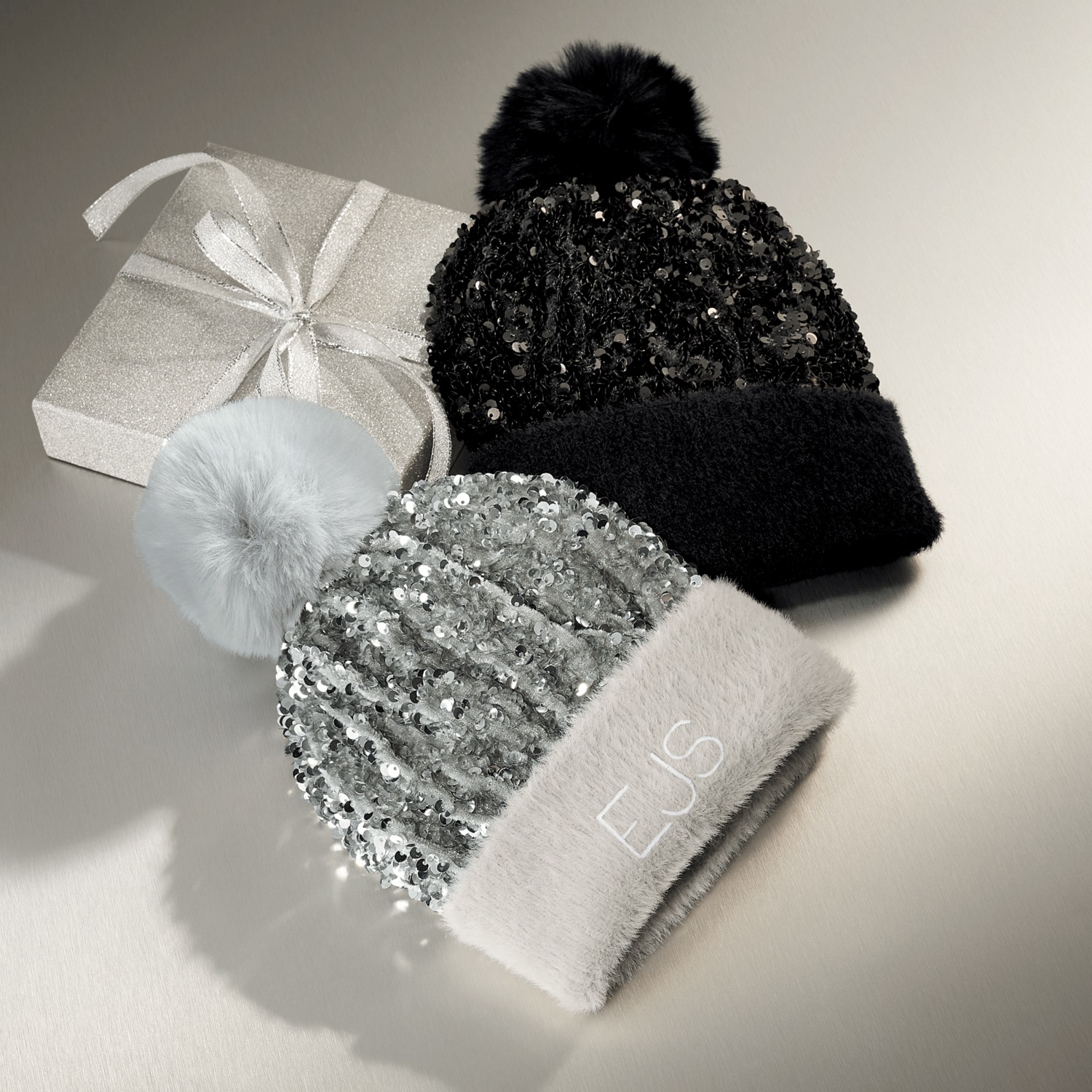 Sequin Beanie | Midnight Velvet