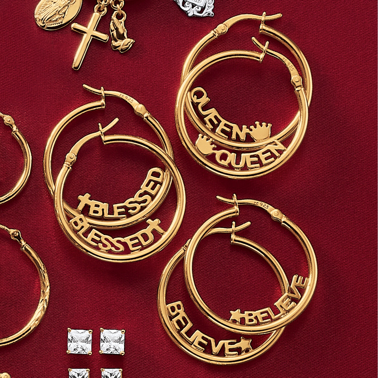 Word/Symbol Hoops | Midnight Velvet