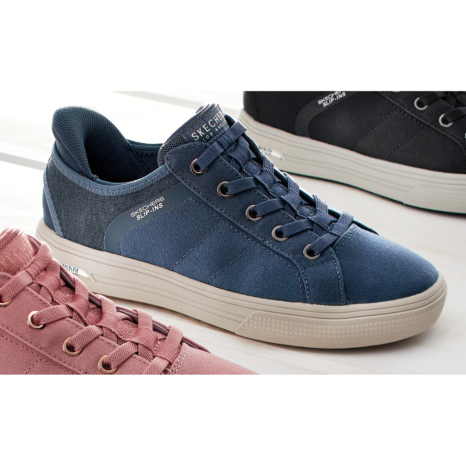 Skechers Women’s Slip-Ins Arch Fit Arcade-Forever Cozy Shoe | Midnight ...