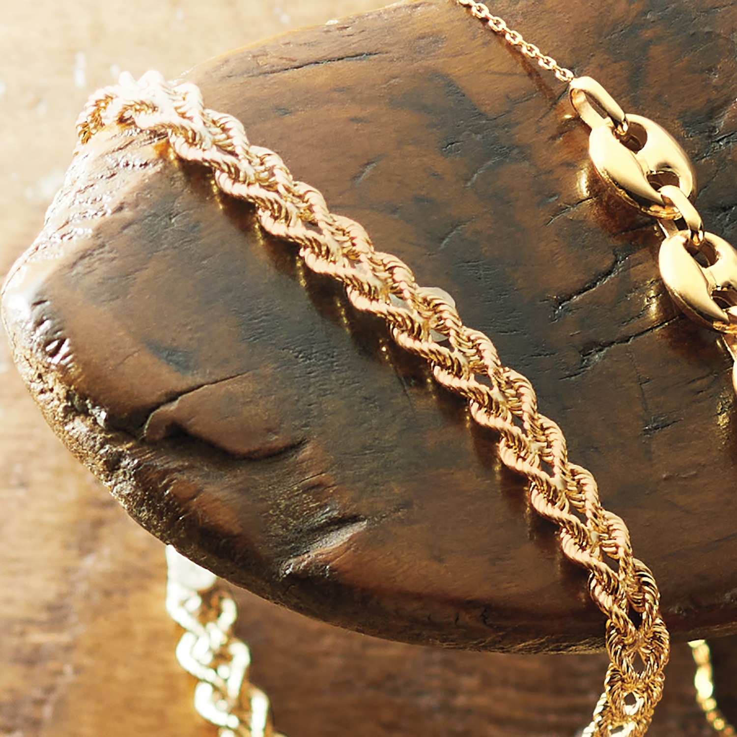 10K Gold Rope Bracelet | Midnight Velvet