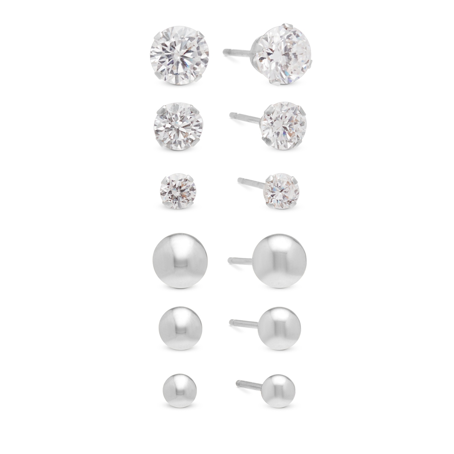 3-Pair Gold Post Earring Set | Midnight Velvet