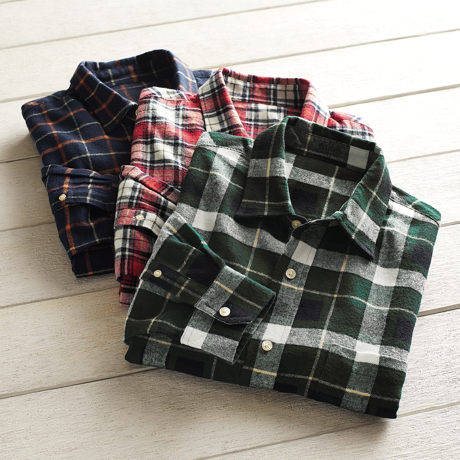 3-Pack Flannel Shirts | Midnight Velvet