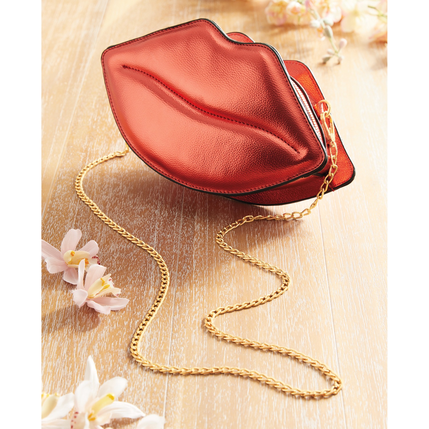 Red Lip Bag | Midnight Velvet