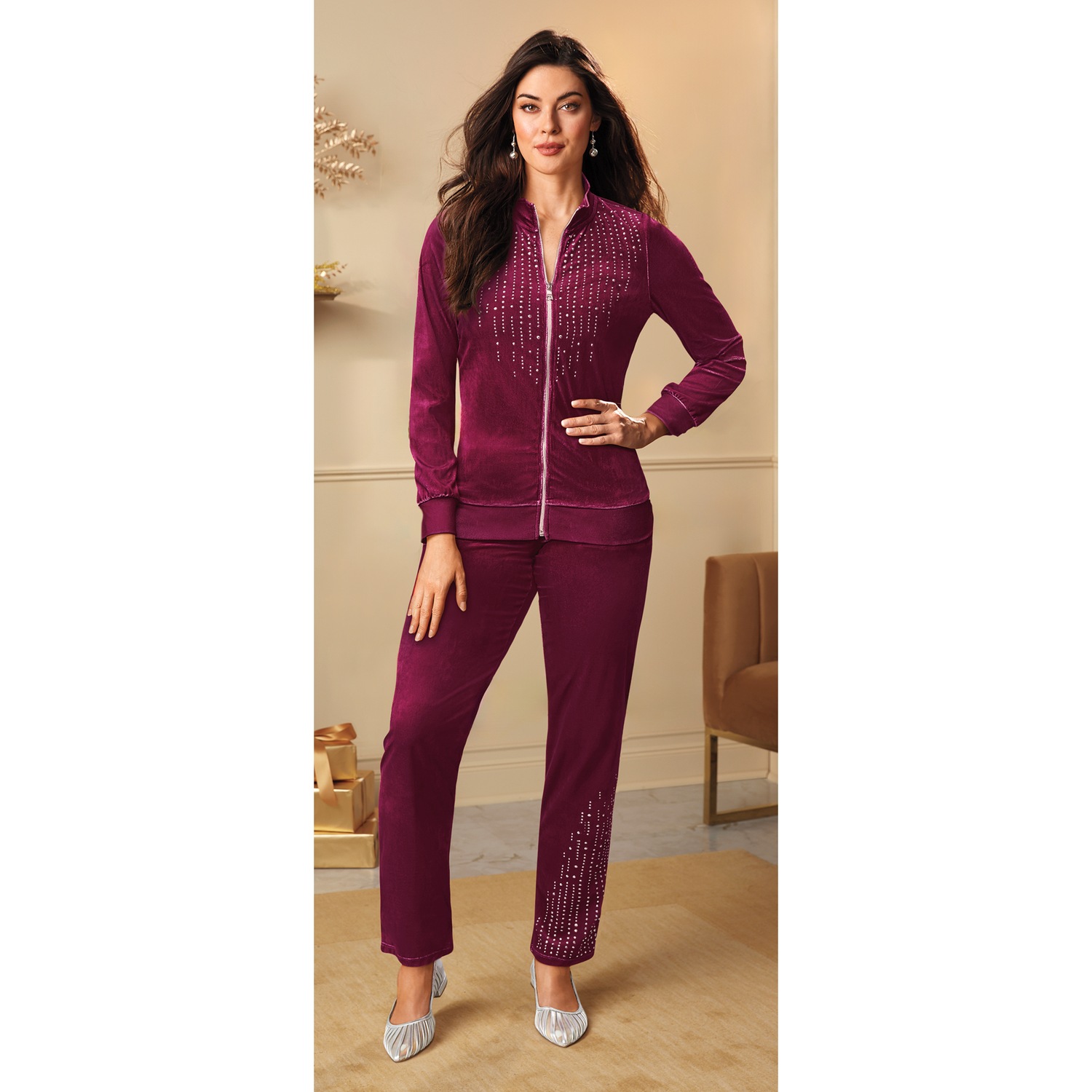 Laura Embellished Active Set | Midnight Velvet