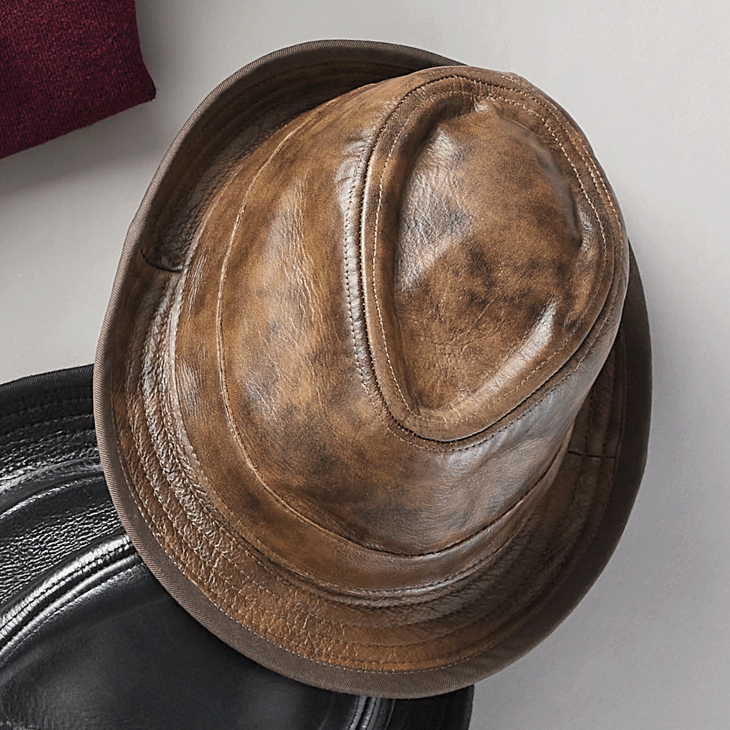 Leather Fedora | Midnight Velvet