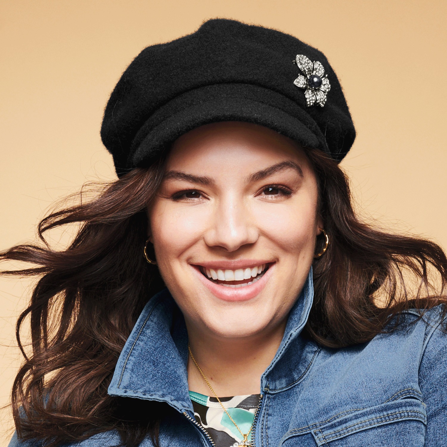 Embellished Conductor Cap | Midnight Velvet