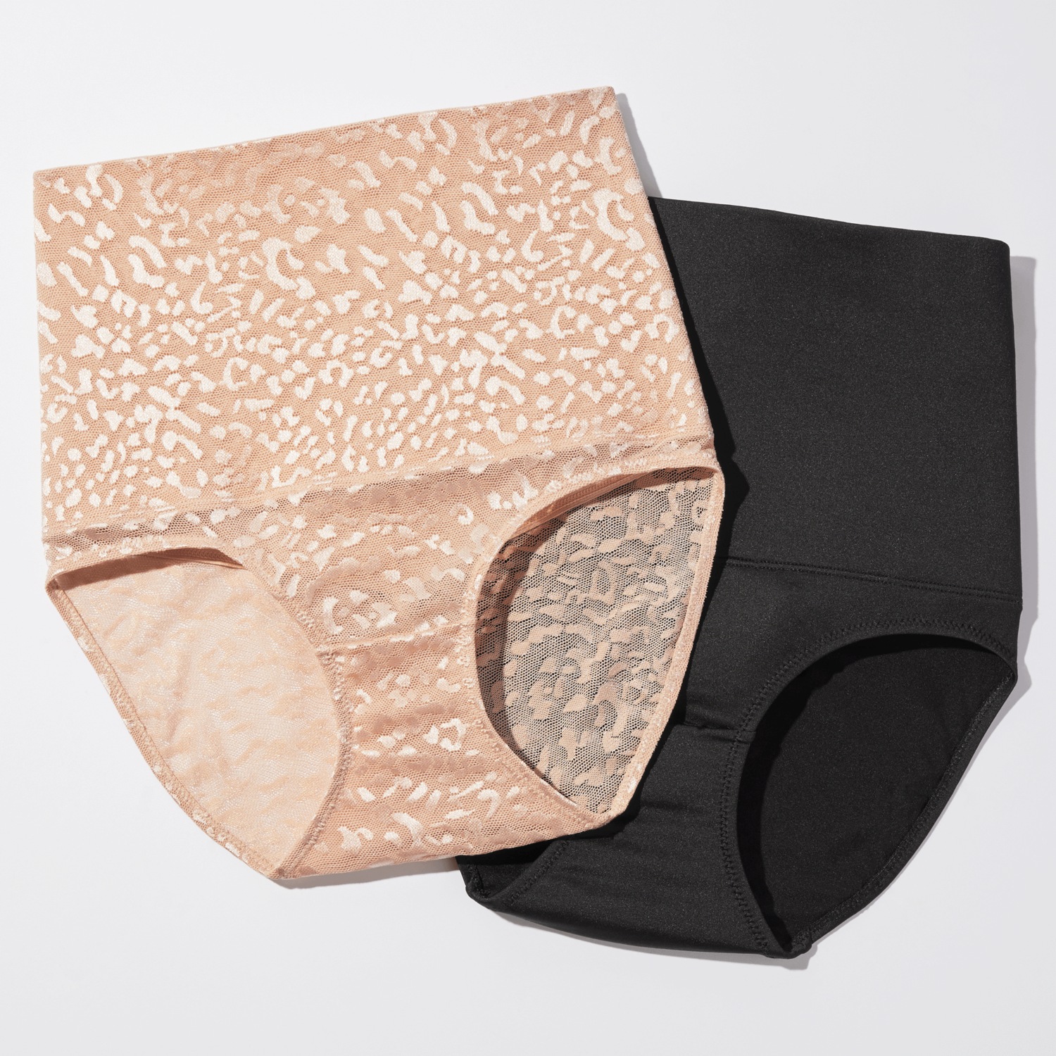 2-Pack High-Waisted Firm-Control Briefs | Midnight Velvet