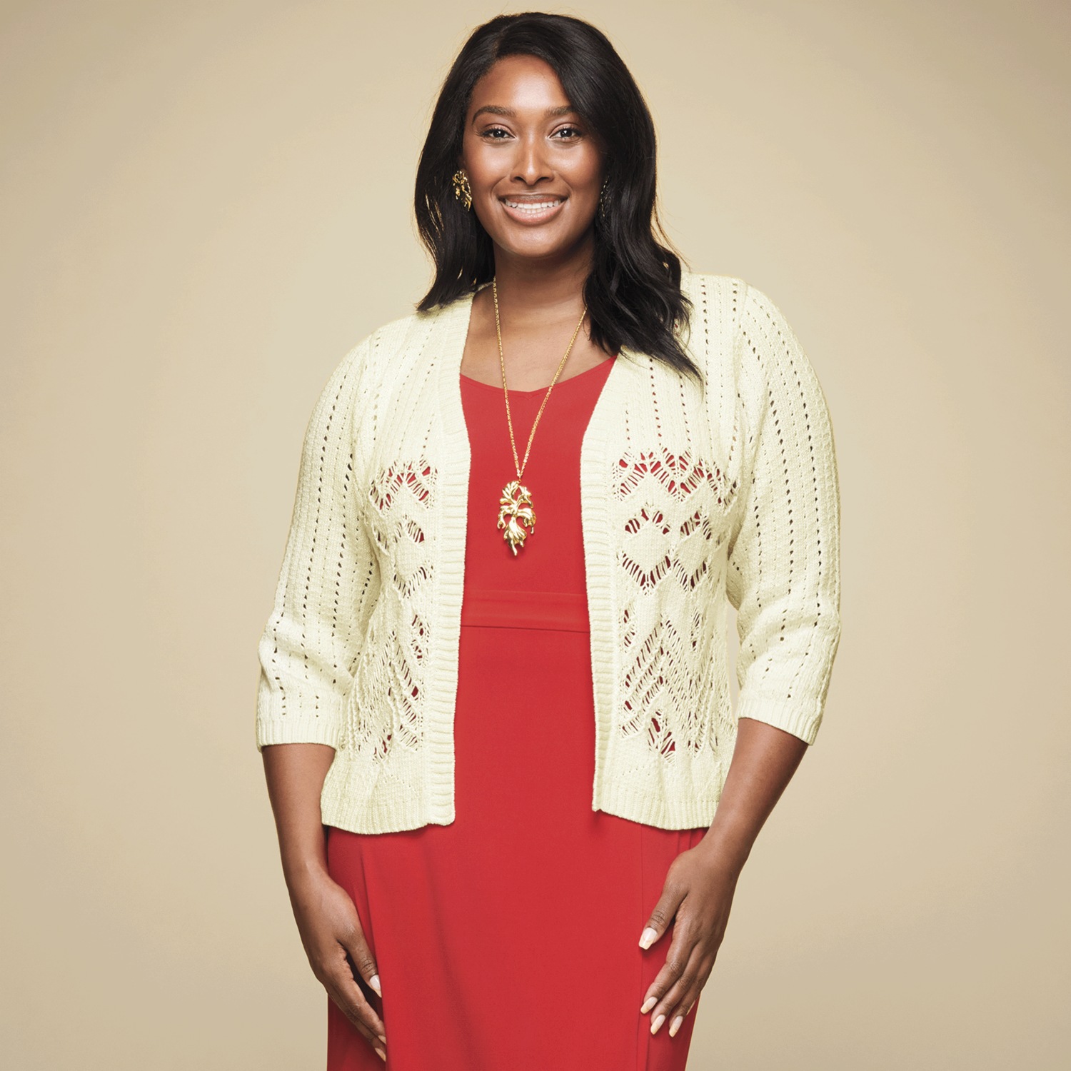 Everlee Crochet Sweater | Midnight Velvet