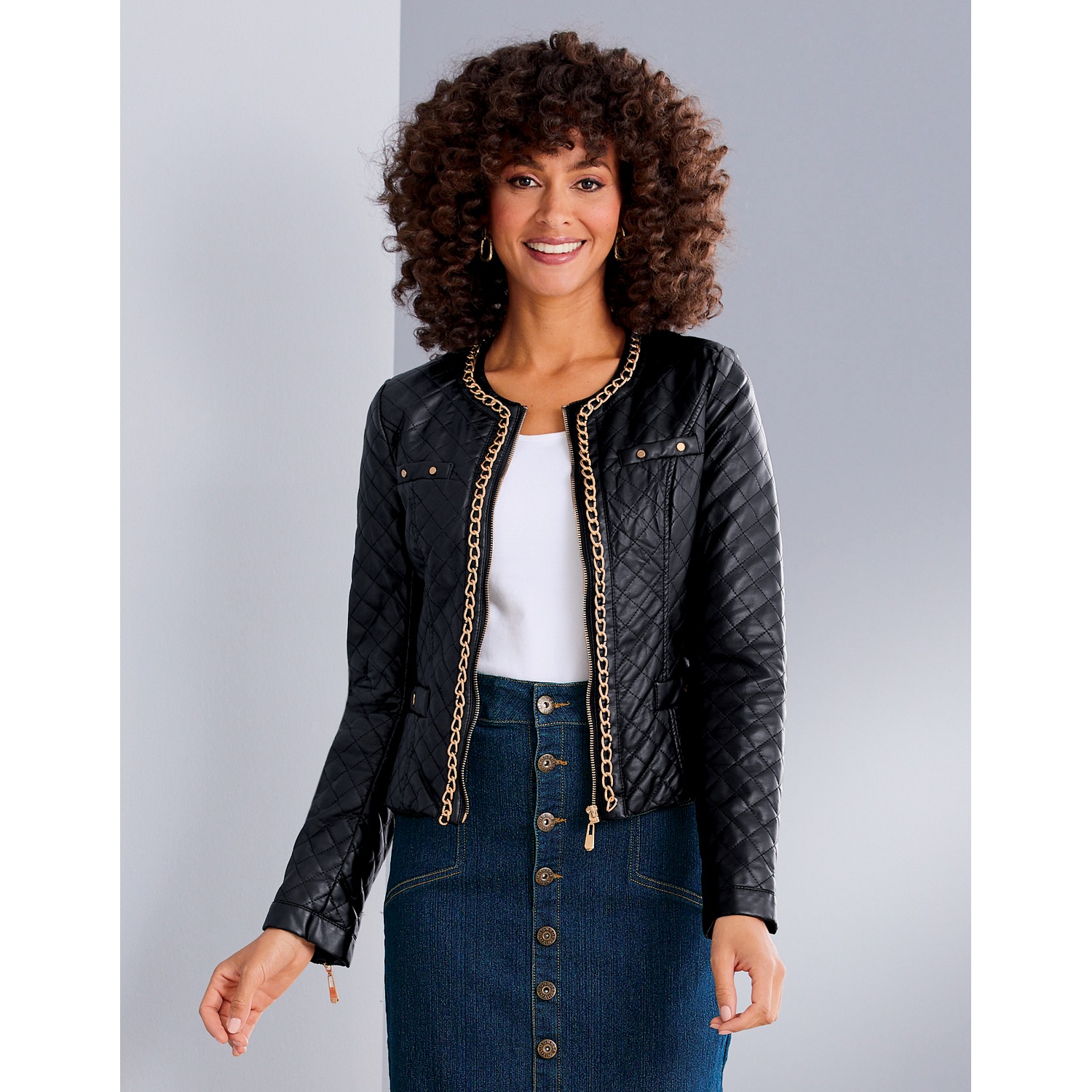 Chain-Link Jacket | Midnight Velvet