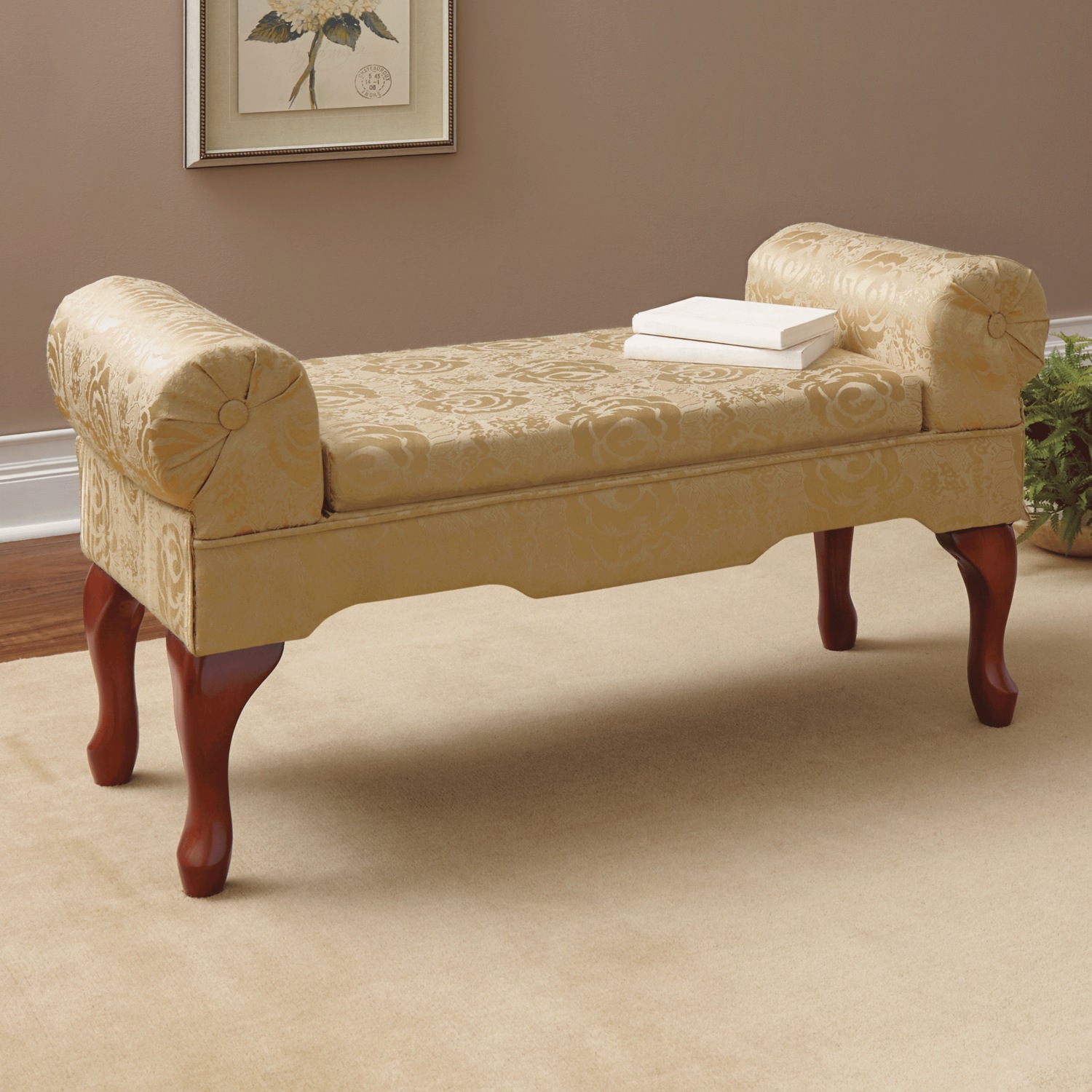 Rose Storage Bench | Midnight Velvet